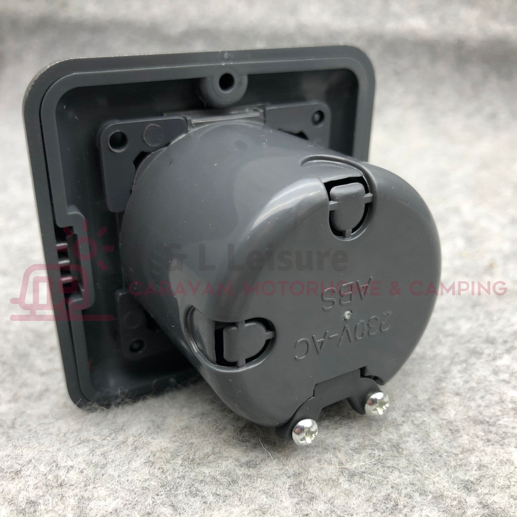 CBE C-Line 13a - 240v 1-Way Socket Faceplate & Back Box Gun Metal Grey ...